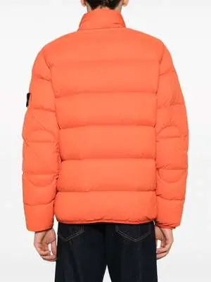Stone Island Quilted Down Jacket - Orange