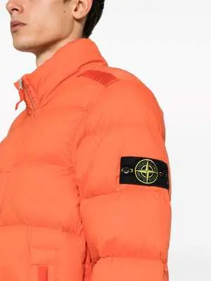 Stone Island Quilted Down Jacket - Orange