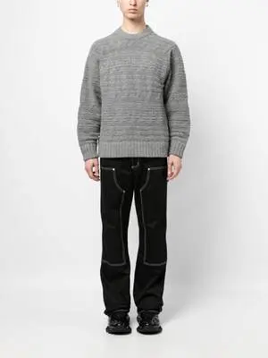 ADER ERROR Logo-patch Chunky-knit Jumper