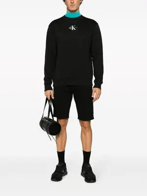Calvin Klein Logo-badge Track Shorts - Black