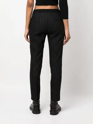 Versace Pinstripe Slim-cut Trousers
