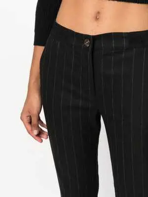 Versace Pinstripe Slim-cut Trousers