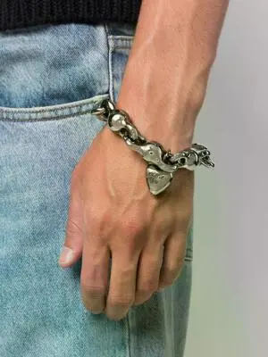Acne Studios Heart-charm Chunky Bracelet
