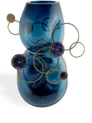VANESSA MITRANI Fairground Glass Vase - Blue