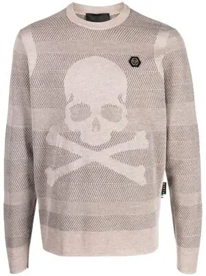 Philipp Plein Skull & Bones Wool-blend Jumper