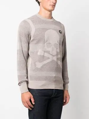 Philipp Plein Skull & Bones Wool-blend Jumper