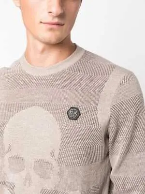 Philipp Plein Skull & Bones Wool-blend Jumper