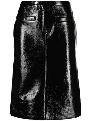 COURREGES Low-rise Vinyl Midi Skirt