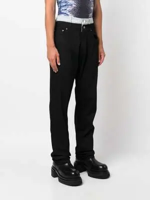 VTMNTS Double-layer Straight-leg Jeans - Black