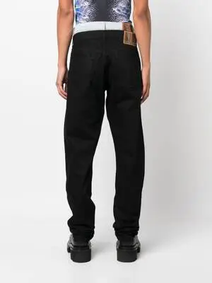 VTMNTS Double-layer Straight-leg Jeans - Black