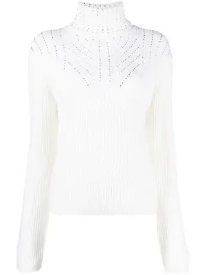 GENNY Stud-embellished Wool Jumper