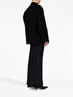 ANINE BING Flared Silk Maxi Skirt - Black