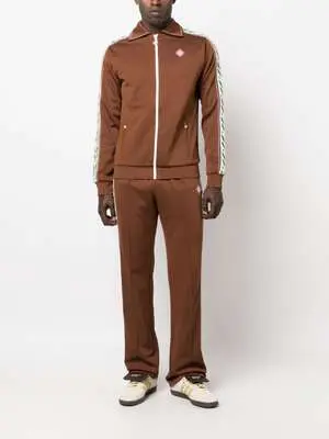 Casablanca Laurel Track Jacket - Brown