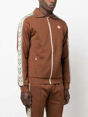 Casablanca Laurel Track Jacket - Brown
