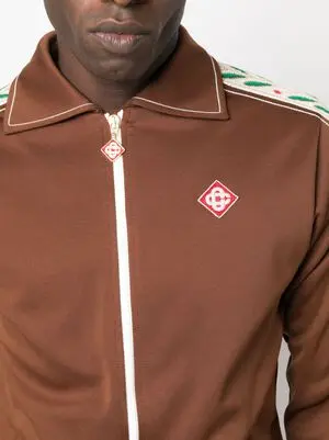 Casablanca Laurel Track Jacket - Brown