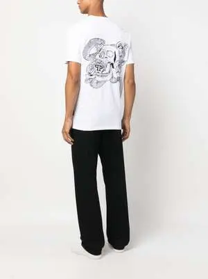 Philipp Plein Logo-patch Zip-detailing T-shirt