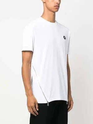 Philipp Plein Logo-patch Zip-detailing T-shirt