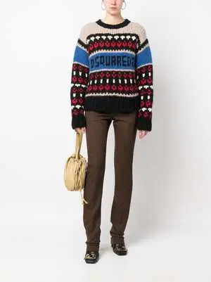 Dsquared2 High-waisted Slim-cut Trousers