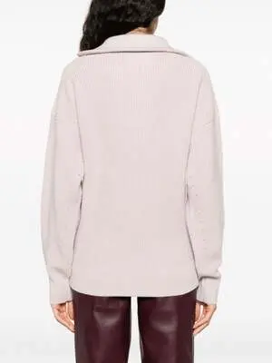 MARANT ETOILE Benny Half-zip Sweater - Neutrals