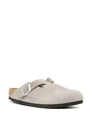 BIRKENSTOCK Boston Embossed Suede Clogs
