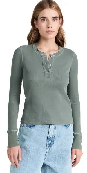 AMO Thermal Henley Tee