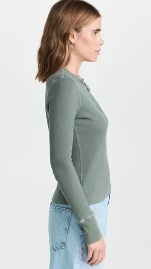 AMO Thermal Henley Tee