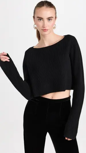 Le Kasha Cannes Cashmere Cropped Sweater