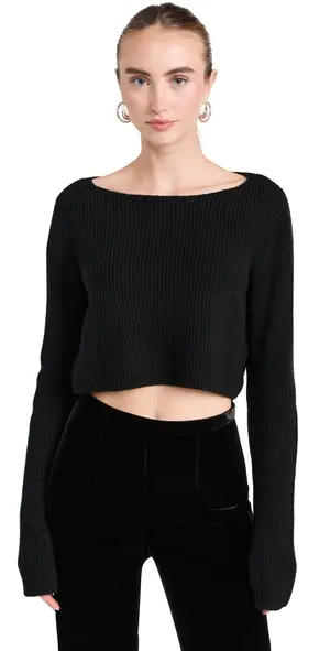 Le Kasha Cannes Cashmere Cropped Sweater