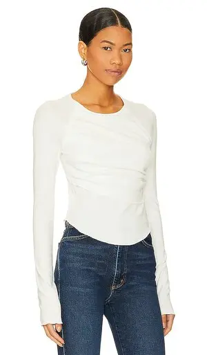 THE LINE BY K Cathal Long Sleeve Top - White