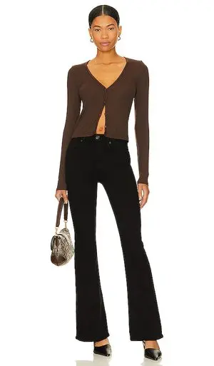 Lamade Sweet V Cardigan - Mahogany
