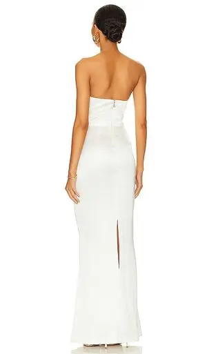 NOOKIE Emelie Strapless Gown - White