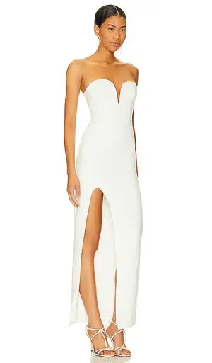 Superdown Gianna Sweetheart Slit Gown