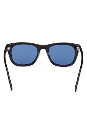 TOM FORD Kendel Square Sunglasses - Black Eco / T Logo