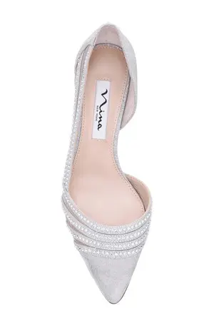 Nina Noreen Pointed Toe Half D'orsay Pumps