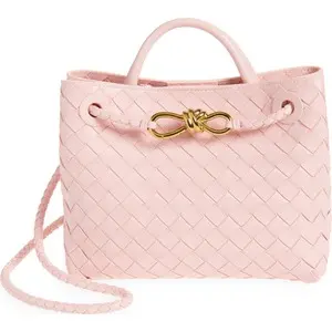 Bottega Veneta Bottega Veneta Small Andiamo Intrecciato Shoulder Bag 6863 Rose-muse Brass-rose