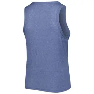 SOFT AS A GRAPE Houston Astros High Neck Tri-blend Tank Top