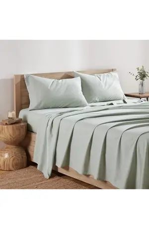 DKNY PURE Washed & Cotton Sheet Set - Sage