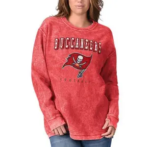 G-III 4HER BY CARL BANKS Tampa Bay Buccaneers Cord Pullover Sweatshirt - Red