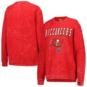 G-III 4HER BY CARL BANKS Tampa Bay Buccaneers Cord Pullover Sweatshirt - Red