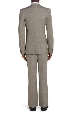 Bottega Veneta Knotted Melange One-button Suit Jacket