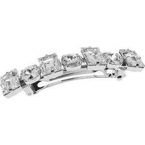 L. Erickson Swarovski Crystal Barrette - Crystal/silver