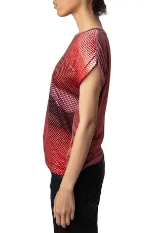 Zadig&Voltaire Adele Bouche Graphic Muscle T-shirt
