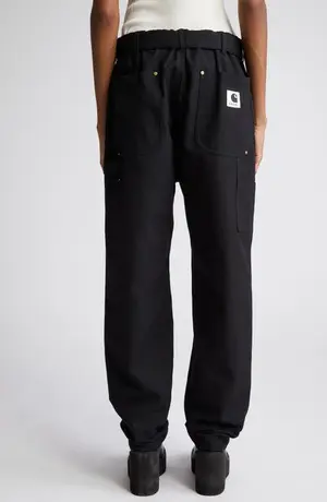 sacai × Carhartt WIP Canvas Pants 黒 0 新品 x Carhartt WIP Duck Pants Black | HAVEN