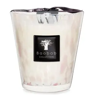BAOBAB COLLECTION Pearls Candle - White