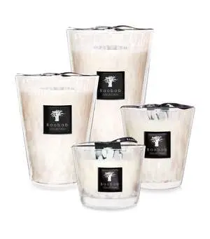 BAOBAB COLLECTION Pearls Candle - White