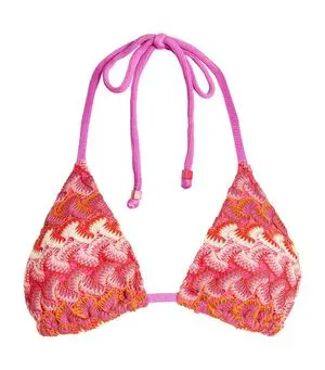 PatBO X Crochet Beach Bikini Top