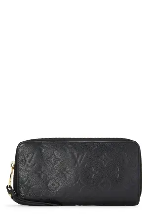 LOUIS VUITTON Monogram Empreinte Zippy Continental Wallet - Black