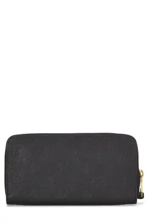LOUIS VUITTON Monogram Empreinte Zippy Continental Wallet - Black