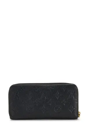 LOUIS VUITTON Monogram Empreinte Zippy Continental Wallet - Black