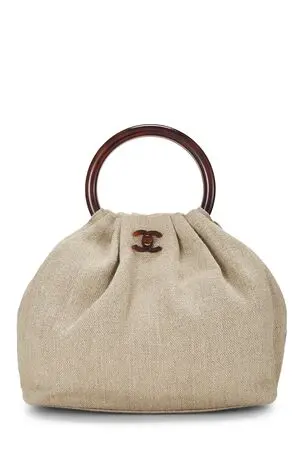 Chanel Canva Bekko Top Handle Bag